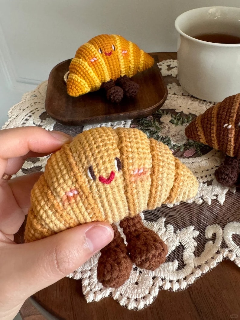 Croissant Crochet Pattern - Knit Your Own Delicious Treat! - Etsy