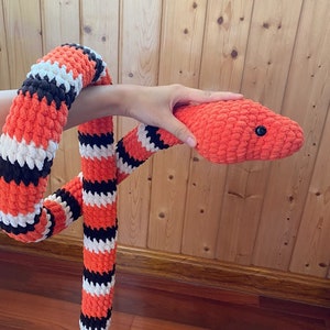 Unique Big Snake Crochet Pattern - Fun Amigurumi Animal DIY - Etsy