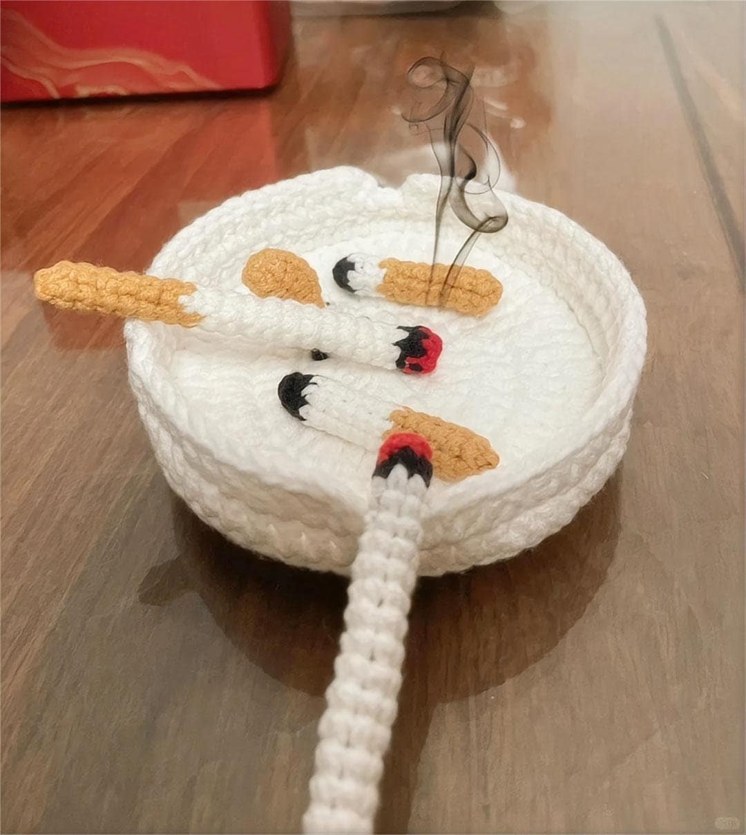Easy-to-follow Crochet Tutorial: Cigarette and Ashtray Pattern - Etsy