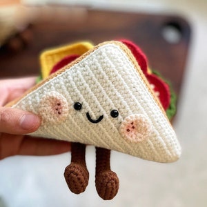 Crochet Sandwich Amigurumi Pattern - Whimsical Foodie Craft - Etsy