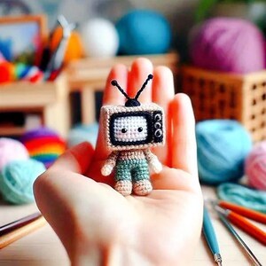 Handmade Amigurumi TV Doll Crochet Pattern - DIY Toy Kit - Etsy
