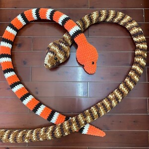 Unique Big Snake Crochet Pattern - Fun Amigurumi Animal DIY - Etsy