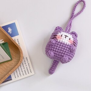 Crochet Cat Cookie Pendant Pattern - DIY Kittycat Charm Tutorial - Etsy
