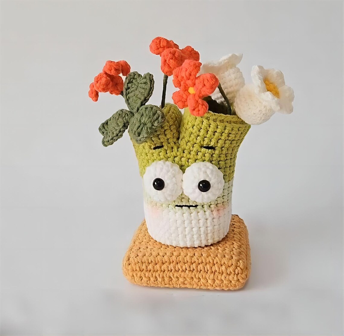 DIY Crochet Pattern: Green Onions Storage Box - Step-by-step ...