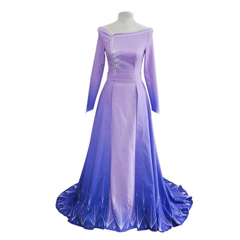Purple Elsa Dress Frozen Elsa Cosplay Costume - Etsy