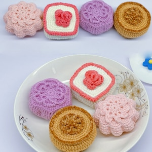 Chinese Moon Cake Crochet 6 in 1 Pattern - How to Crochet Mooncake for ...