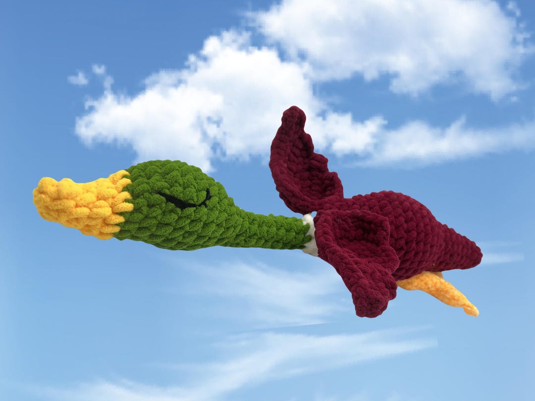 DIY Flying Goose Soft Toy Crochet Tutorial, Amigurumi Goose Plush ...