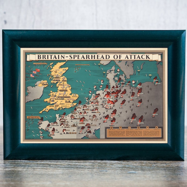 Wwii Map of Europe - Etsy
