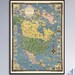 1945 North America Map Vintage USA Map Print North America Poster ...
