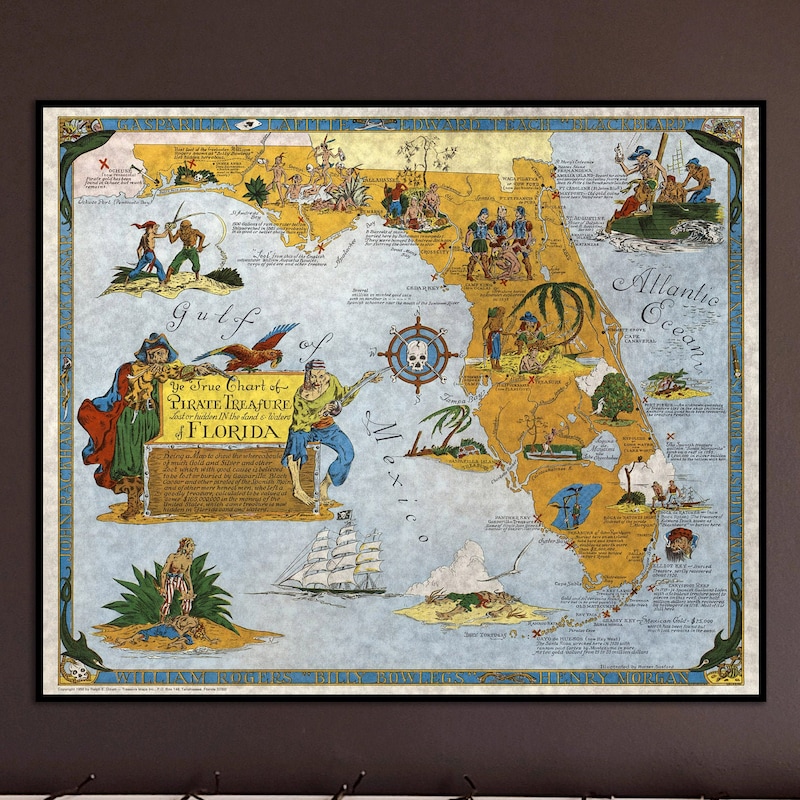 Pirate Treasure Map - Etsy