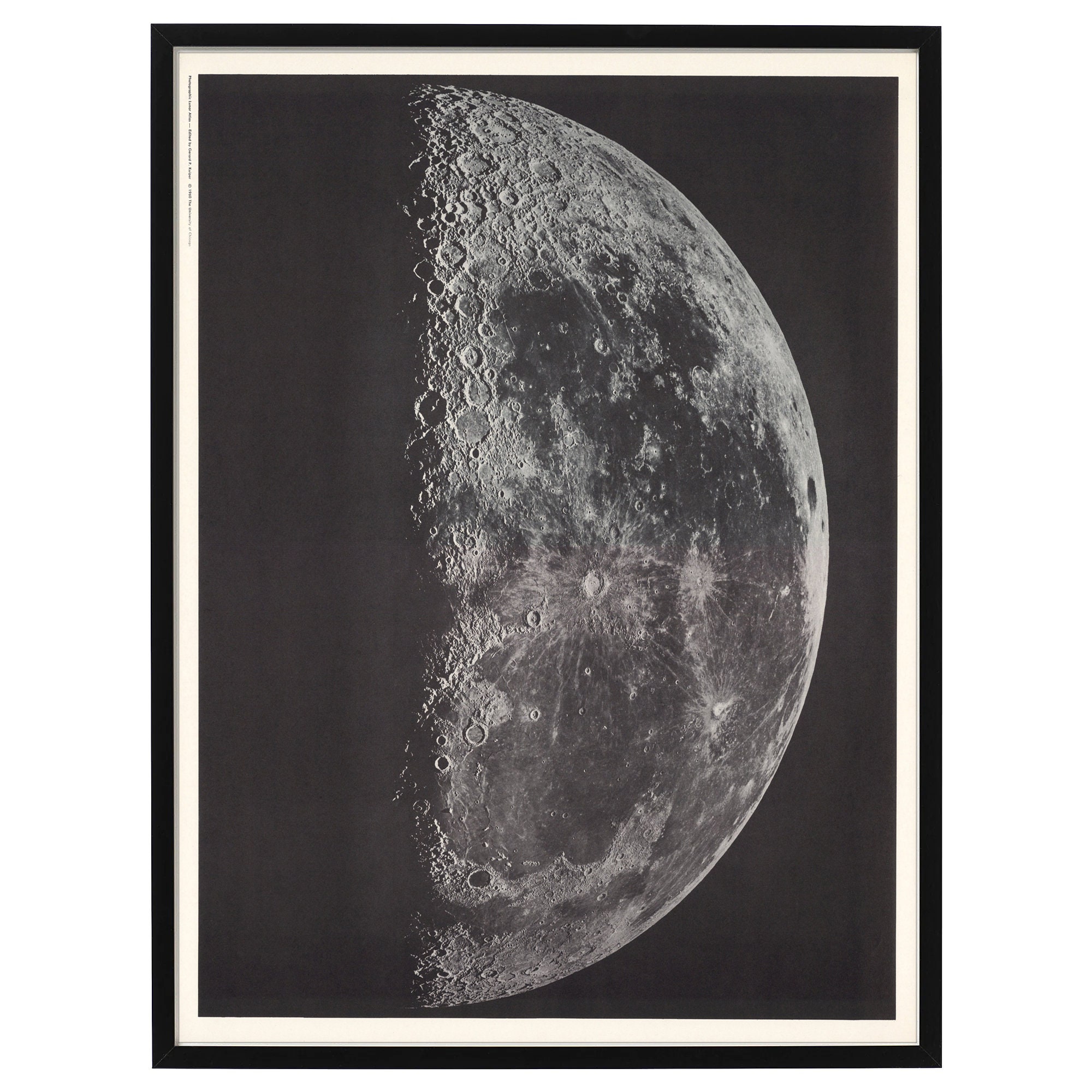 Vintage Moon Print Set of 2 1960 Photography of the Moon - Etsy