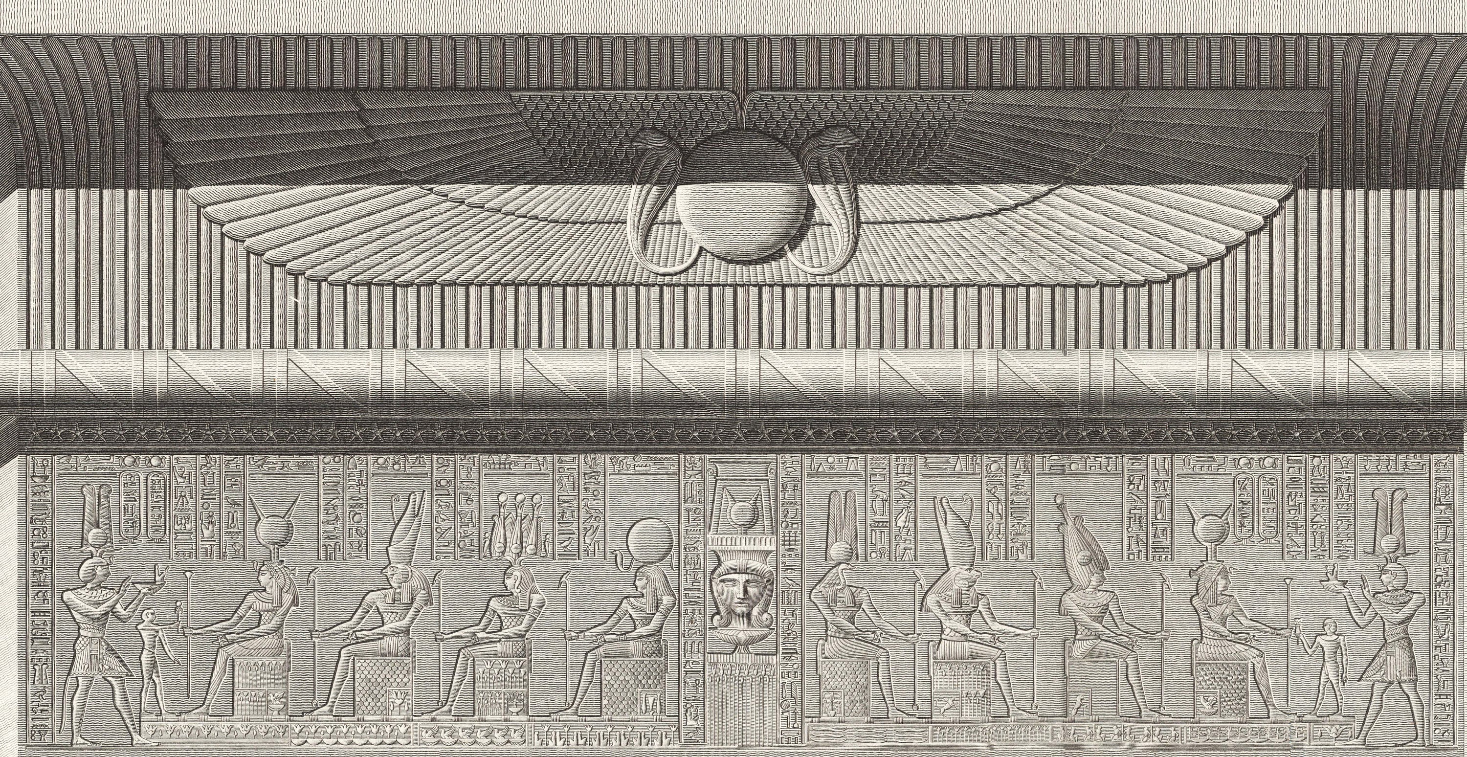 1822 Egypt Poster Print Temple of Hathor Dendera Poster - Etsy