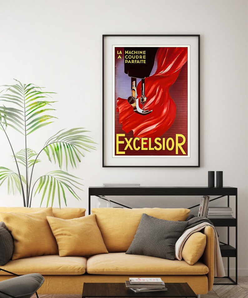 1920's Vintage French Poster Friends Poster Print Rachel's Excelsior ...