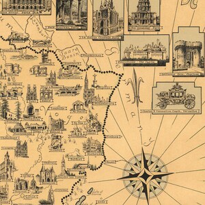 1935 France Map Print - Vintage France Poster - Antique French Poster ...