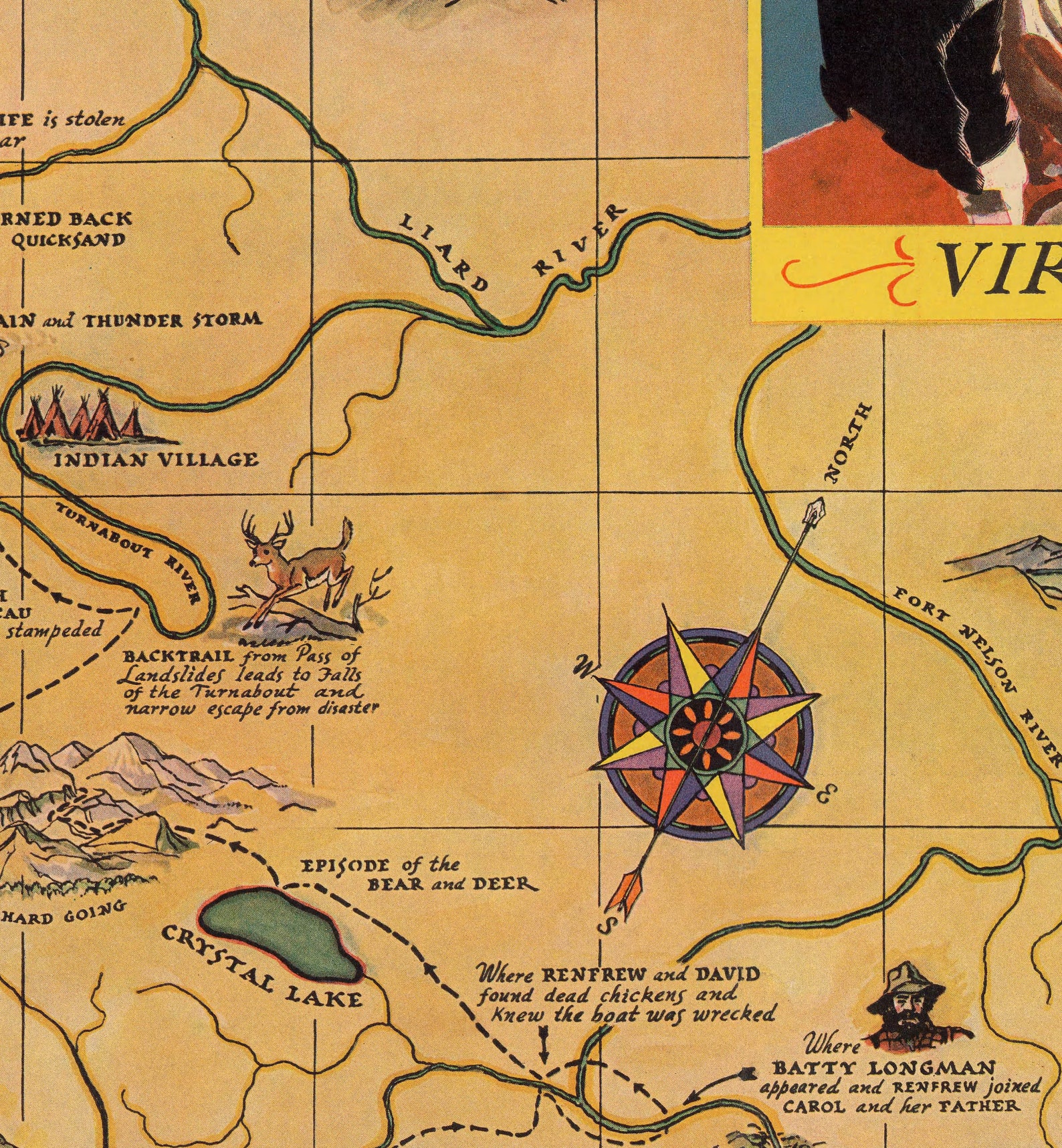 1936 Wonder Valley of Gold Map Vintage Treasure Map Poster - Etsy