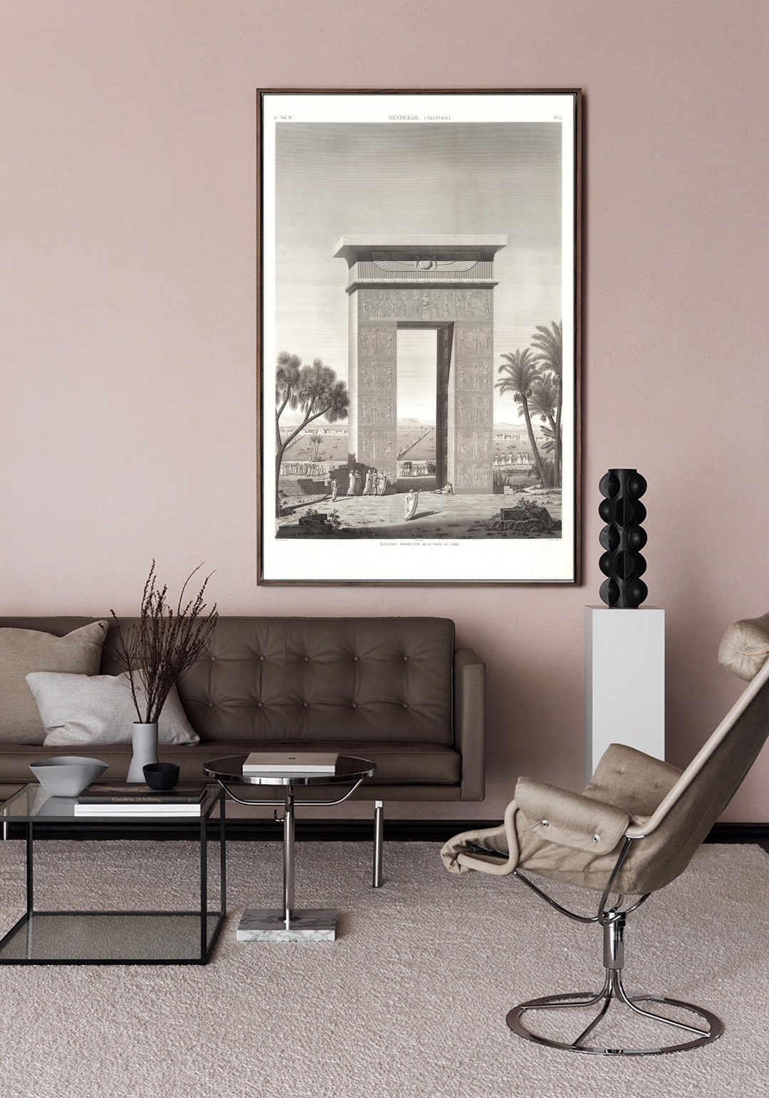 1822 Egypt Poster Print - Temple of Hathor * Dendera Poster Art ...