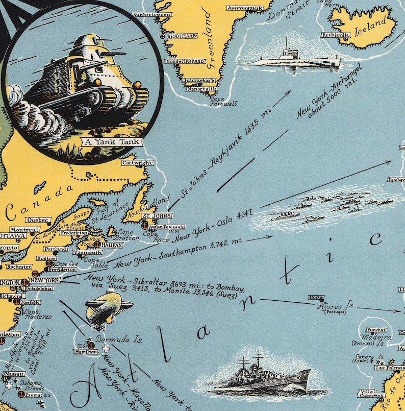 1942 World War 2 Kaart Total War WW2 Print Wereldkaart - Etsy Nederland