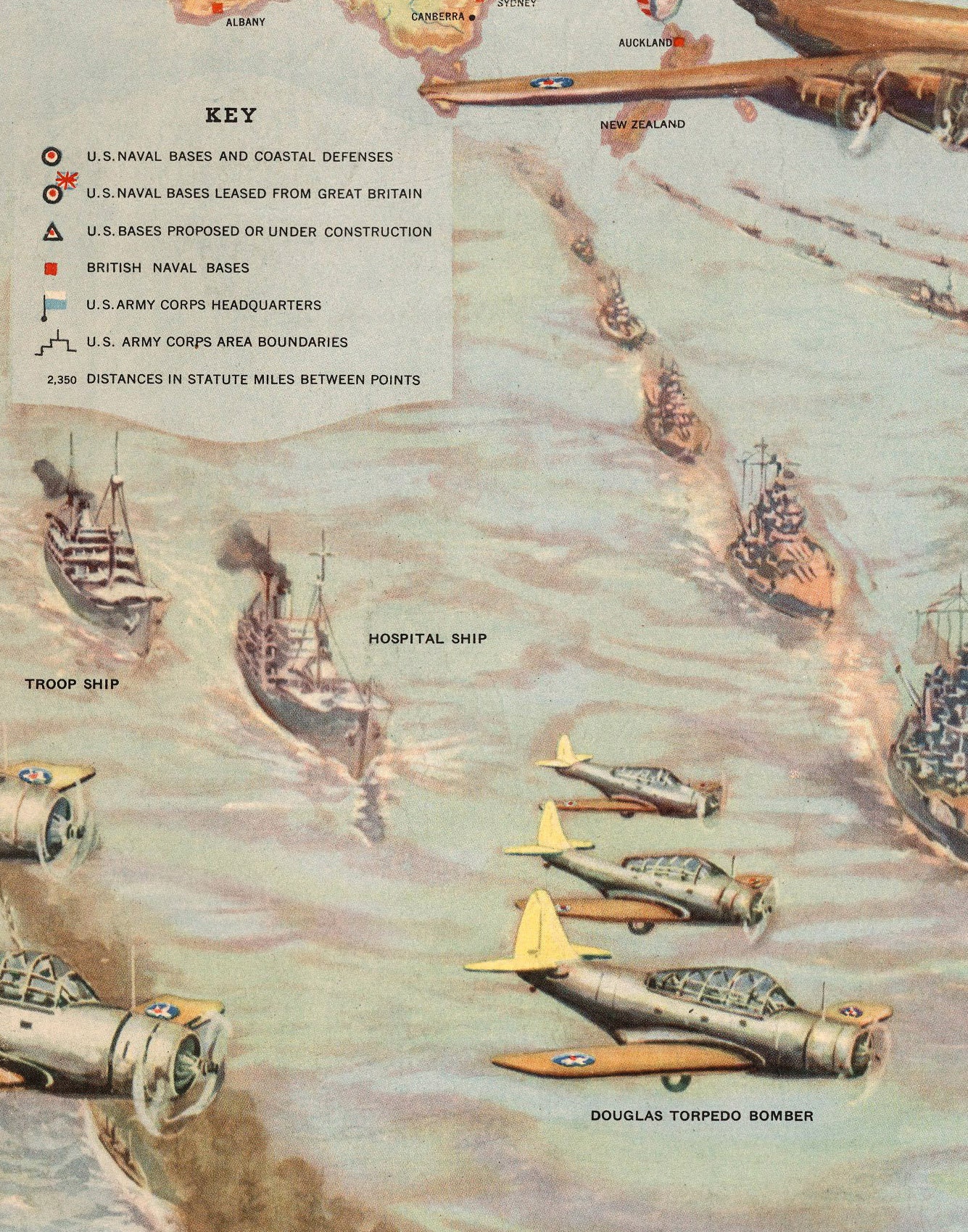 1941 WW2 Map Poster Print Safeguarding Our American Liberty - Etsy