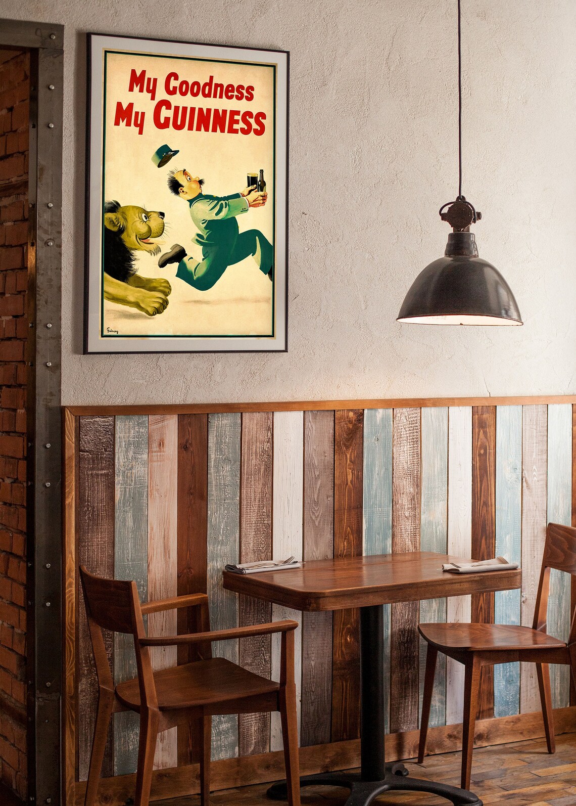 1939 Guinness Poster Friends Poster Print My Goodness My | Etsy