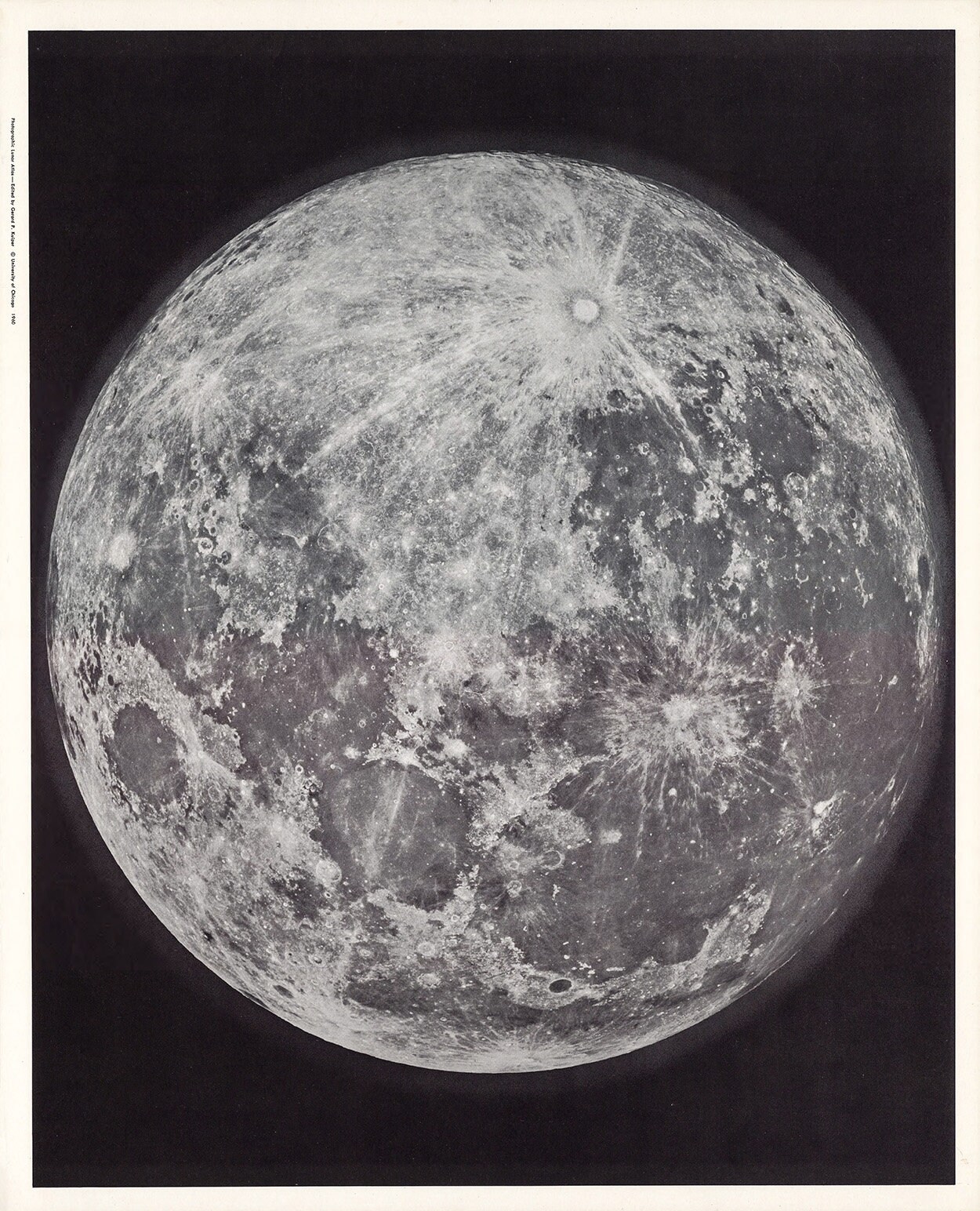 1960 Photograph of the Moon Vintage Moon Print Moon Poster - Etsy