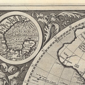 1607 Vintage America Map - Old America Map Print - Wall Decor Map Art ...