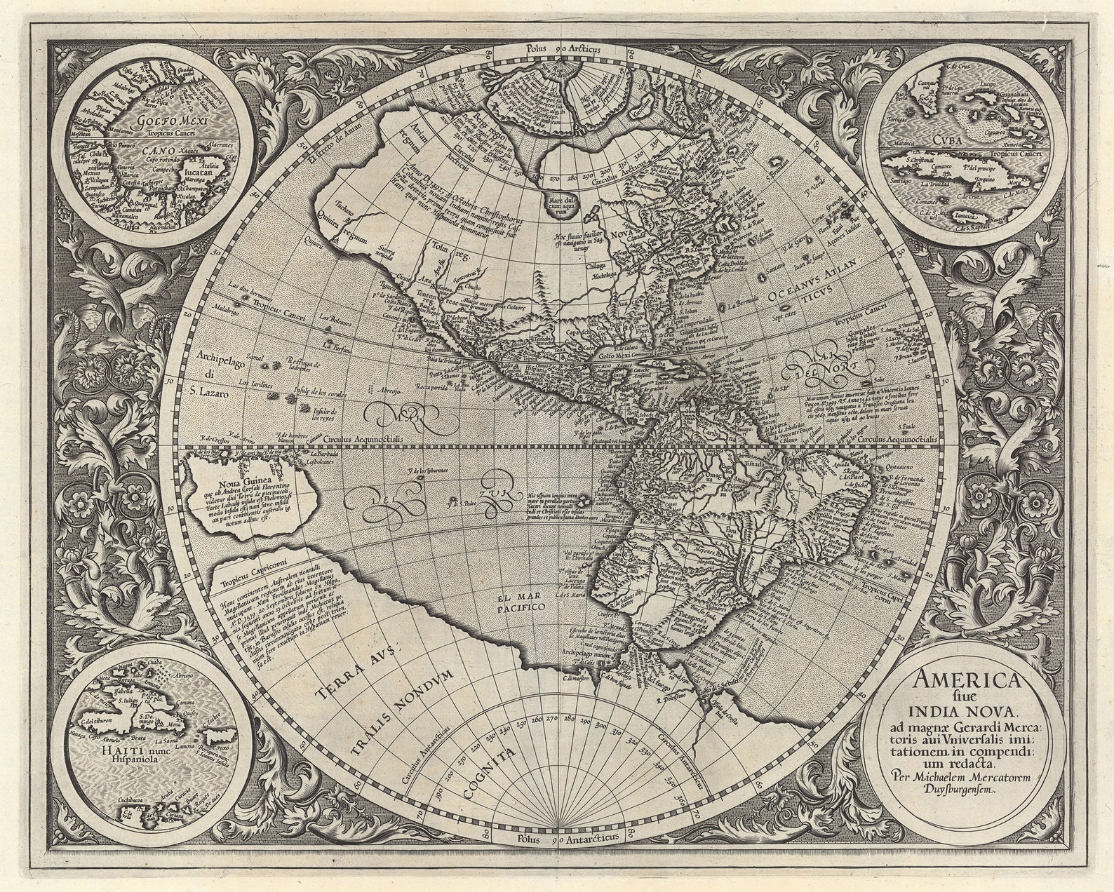 1607 Vintage America Map Old America Map Print Wall Decor Map Art ...