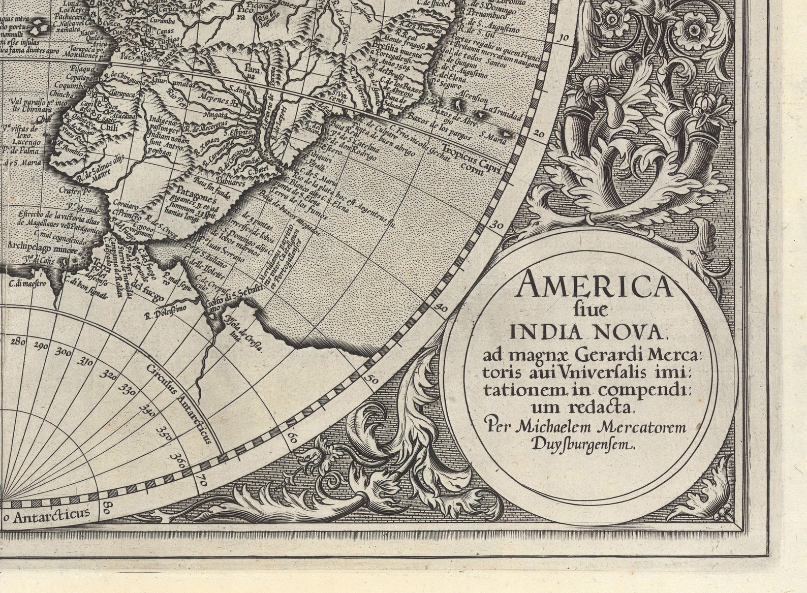 1607 Vintage America Map Old America Map Print Wall Decor Map Art ...