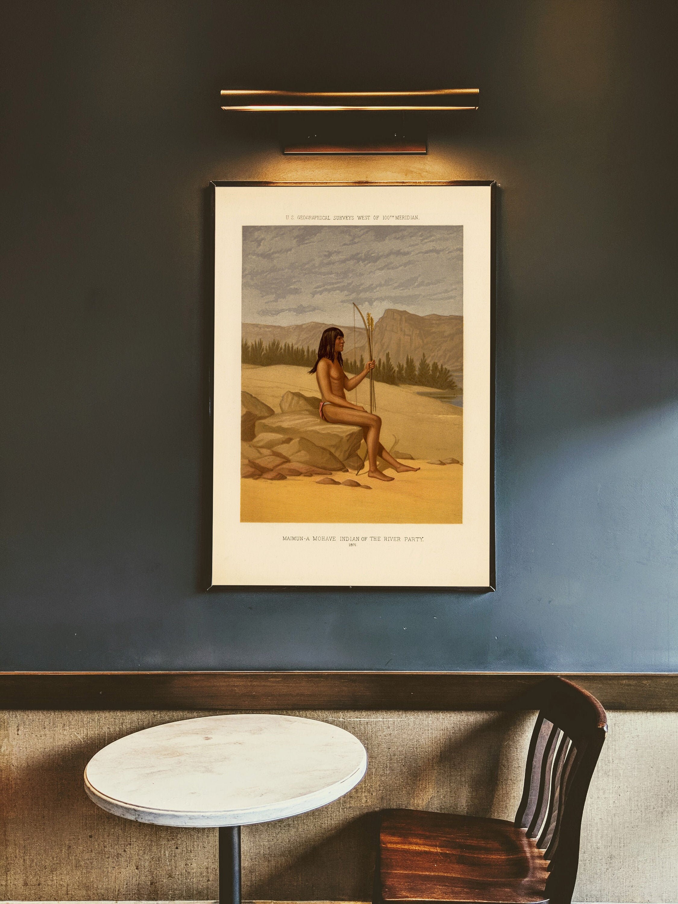 1889 Mohave Indian Print Native American Art Indian Art Poster ...