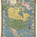 1945 North America Map Vintage USA Map Print North America - Etsy