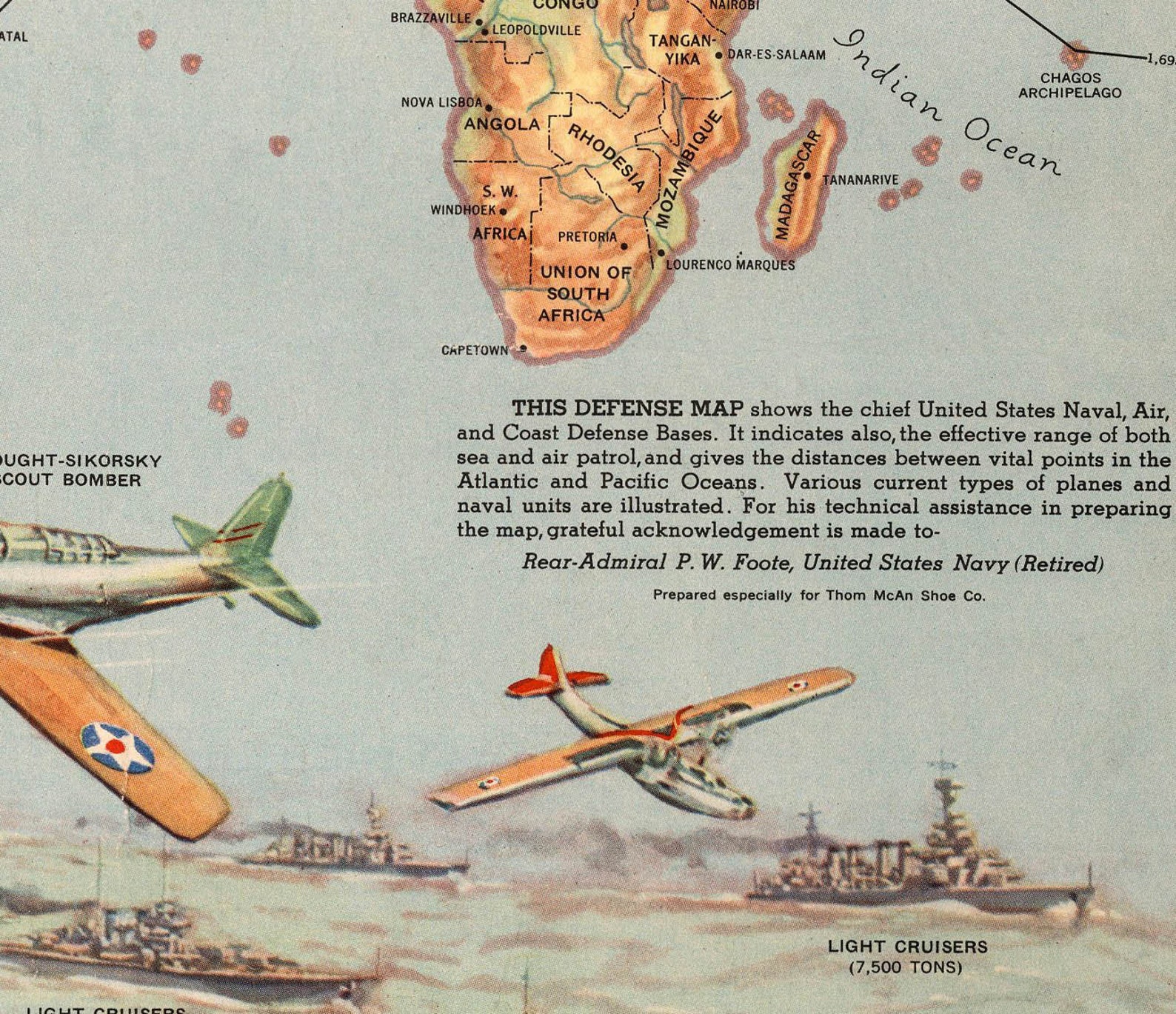 1941 WW2 Map Poster Print: Safeguarding American Liberty - Etsy