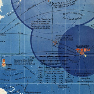 1938 World War 2 Map - U.S. Navy Ships Map - World War II Poster - WW2 ...