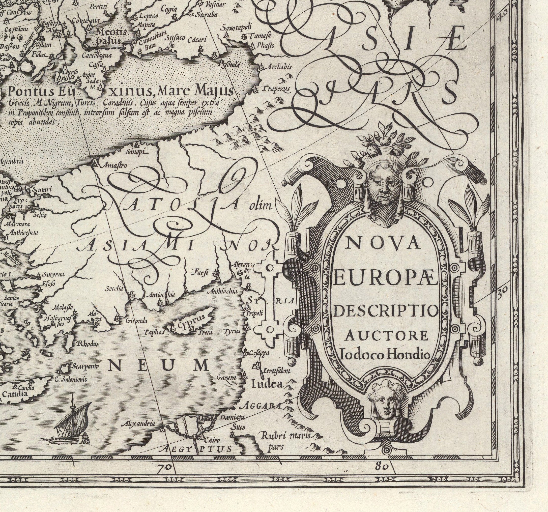 1607 Vintage Europe Map Old Map Print Wall Decor Map Art Antique Home ...