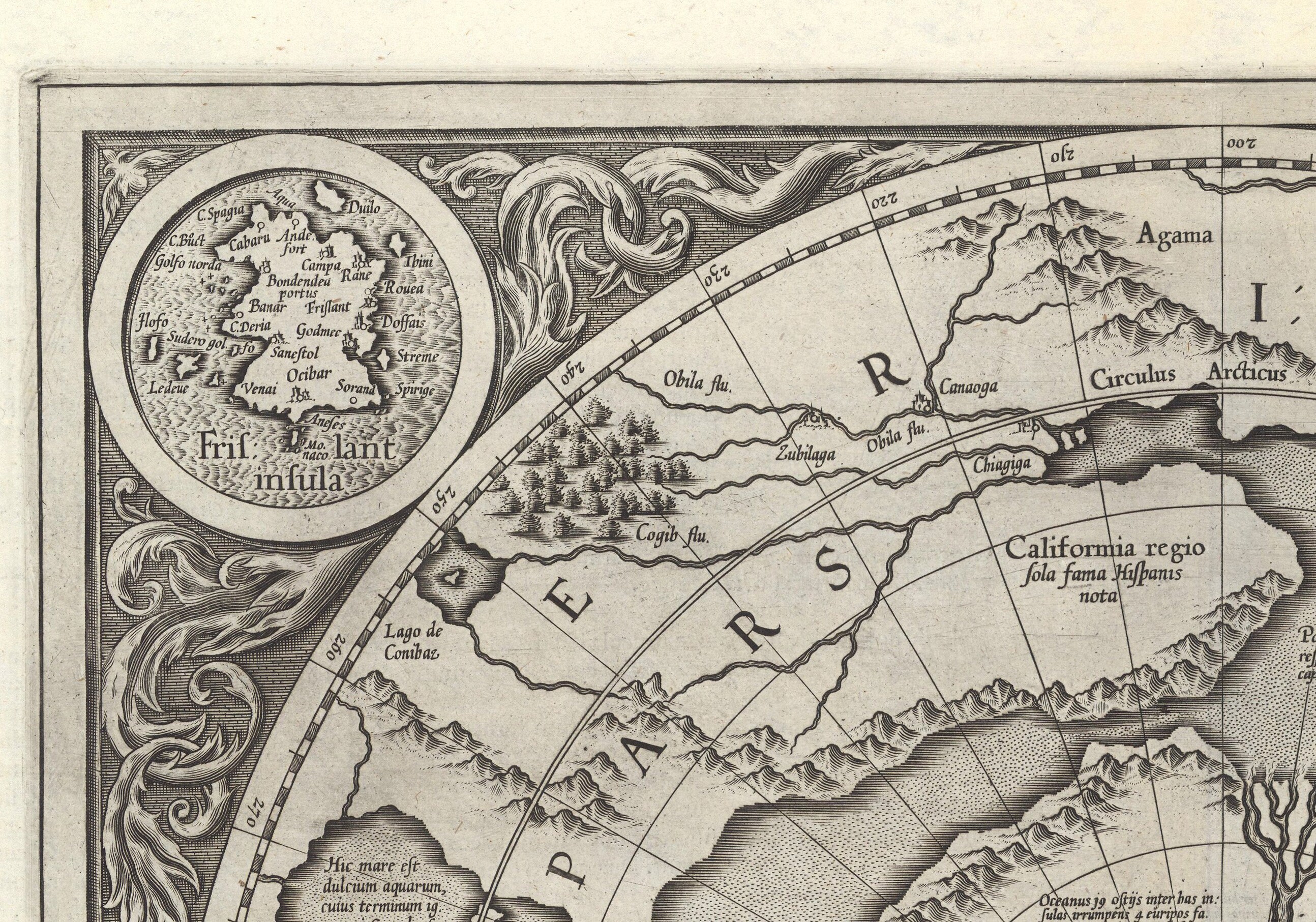 1607 Vintage Arctic Map Old North Pole Map Print Wall Decor Map Art ...