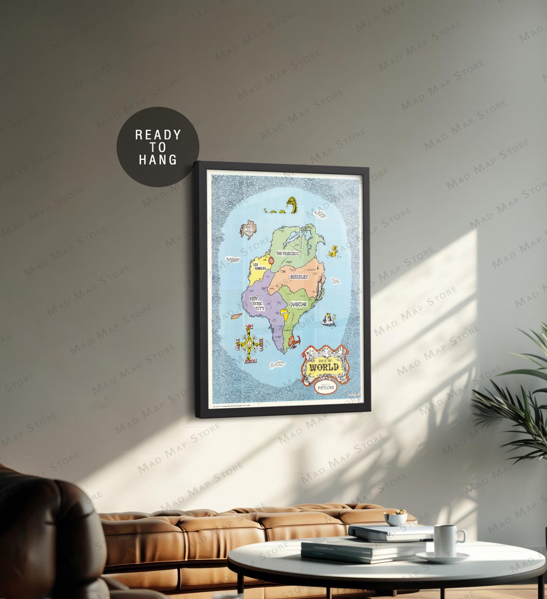 1969 Imaginary World Map Print: Vintage Hippie Counterculture Art - Etsy