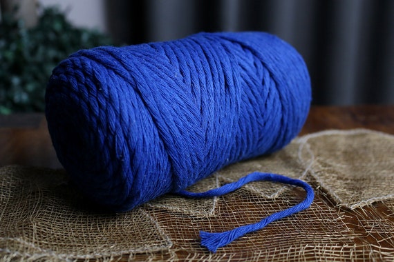 3 mm Royal Blue Macrame Cord 250 gr / 500 gr / 1 kg Single - Etsy France