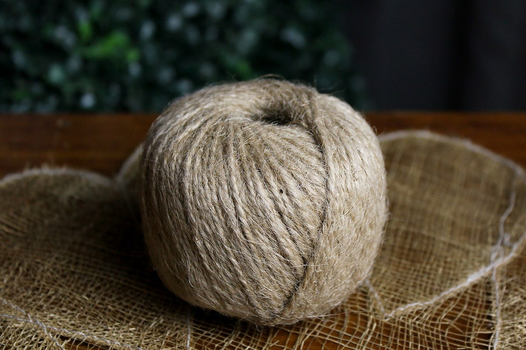 Natural Jute Yarn 90 Mt.300 Ft, Hemp Yarn, Package Yarn, Bag Yarn, Jute ...