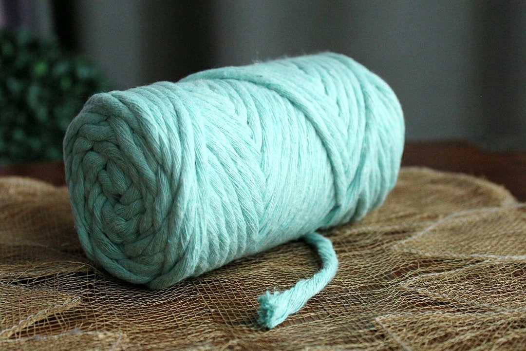 Mint Blue Macrame Cord 3mm Single Strand Twisted Macrame - Etsy
