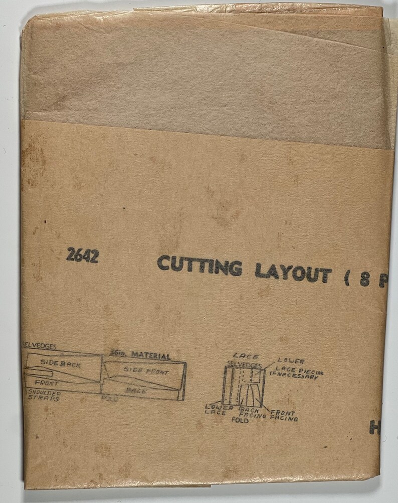 Late 1940's Vintage Sewing Pattern Princess Seamed Petticoat or Full ...