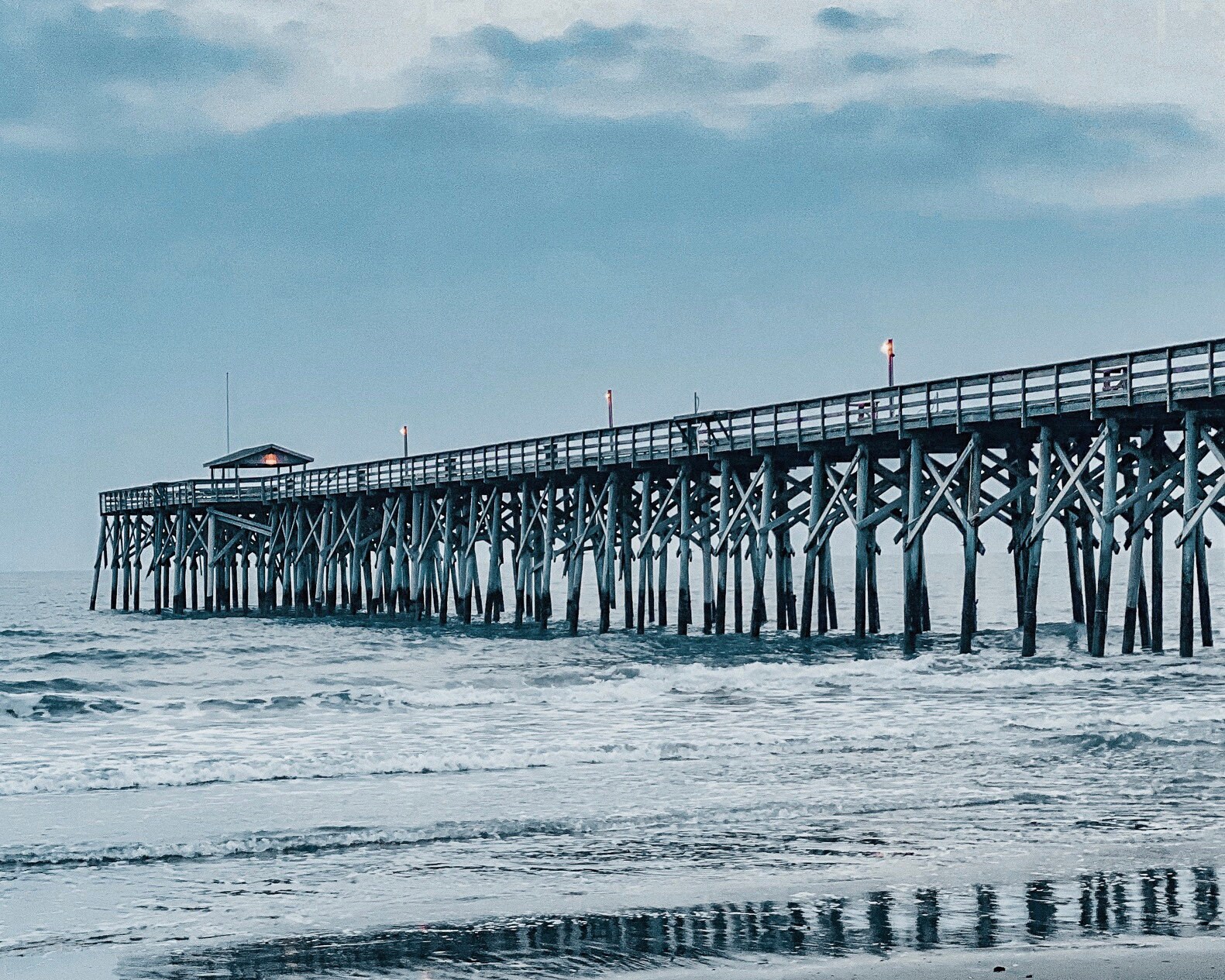 Fotografía enmarcada en Pawleys Island Pier - Etsy España