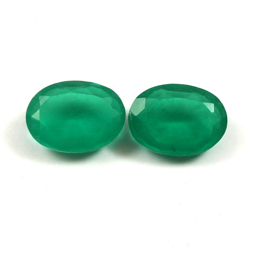 Doublet Quartz Gemstone, AAA Quality Emerald Gemstone, Faceted Emerald ...