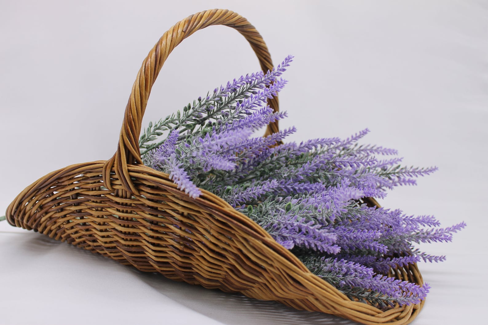 French Wicker Flower Basket in Gold Melange Color, Wedding Flower ...