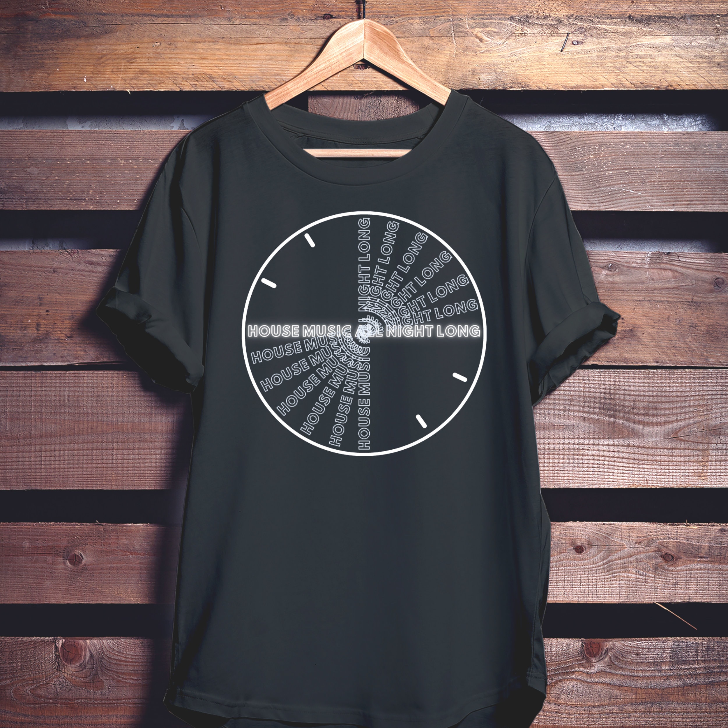 HOUSE MUSIC All Night Long T-SHIRT | Acid House T-shirt | Techno T ...