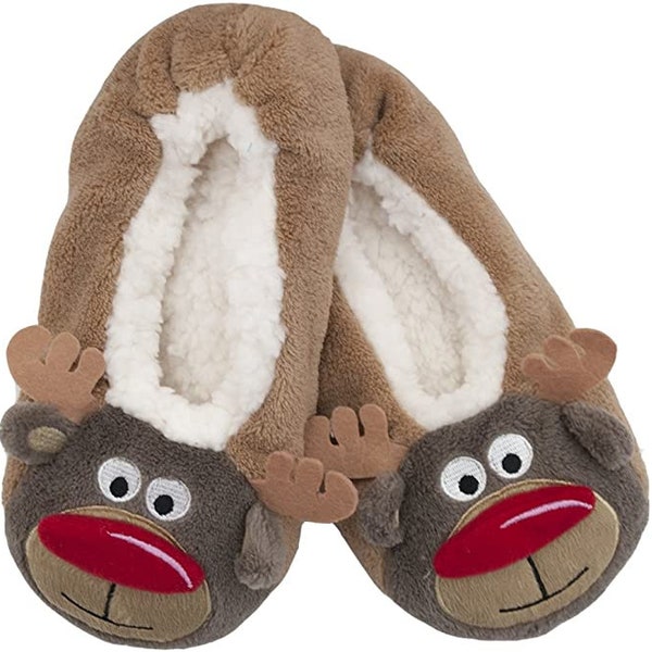 Santa Slippers - Etsy
