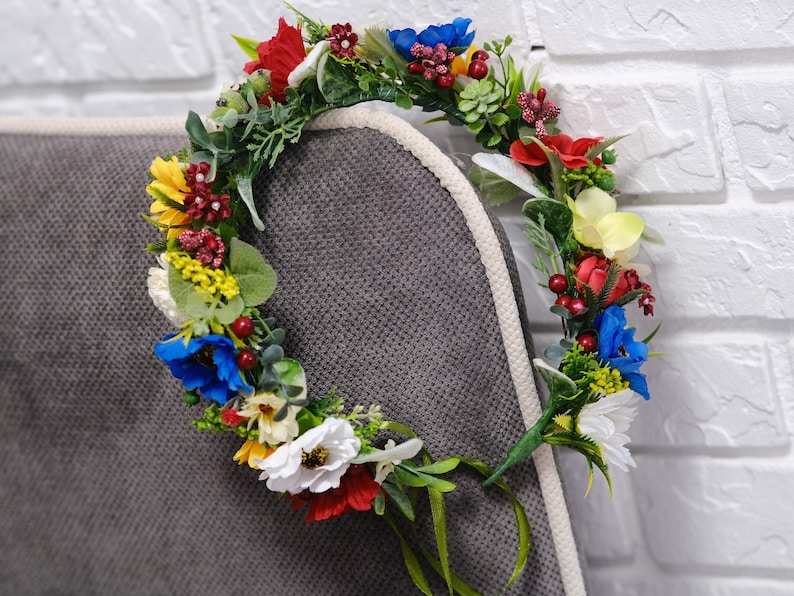 Ukrainian Floral Crown, Ukrainian Flower Wreath, Traditional Vinok ...