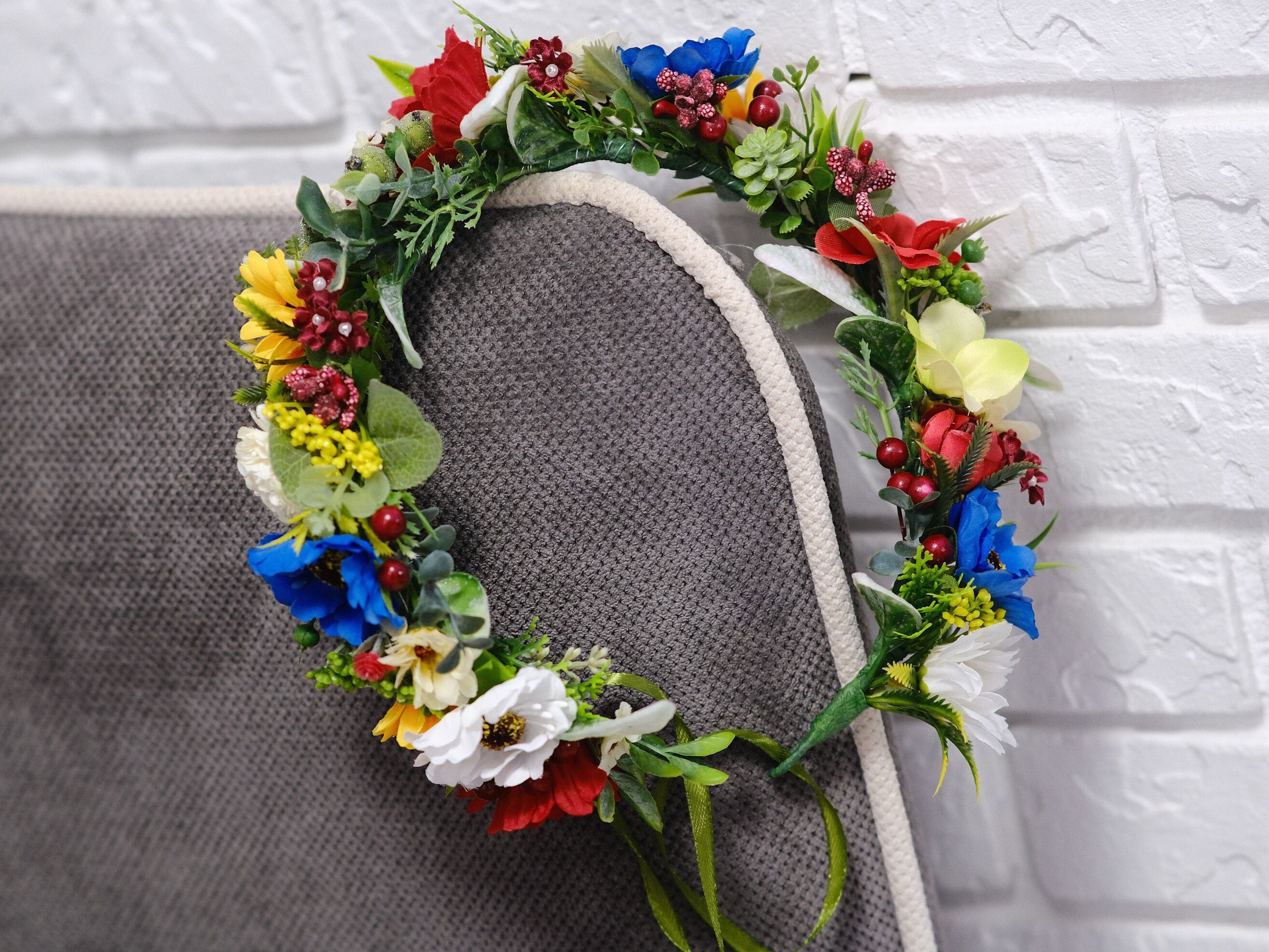 Ukrainian Floral Crown, Ukrainian Flower Wreath, Traditional Vinok ...