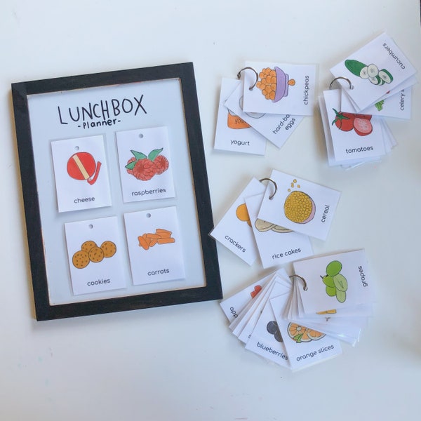 Montessori Snack Cards - Etsy