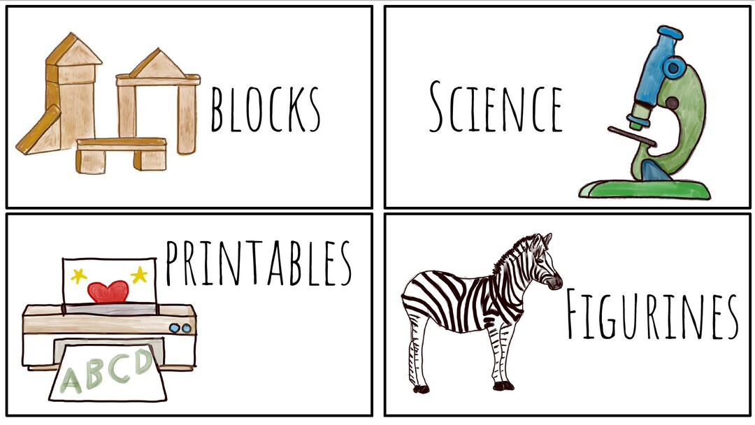 Toy Bin Labels - Etsy