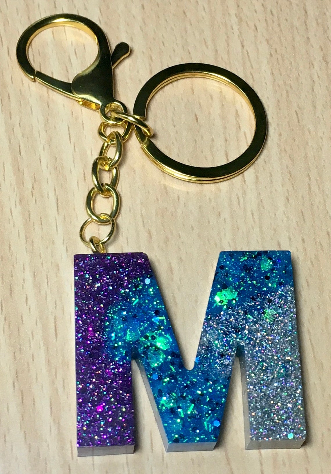 Handmade Galaxy Themed Personalised Resin Keyrings - Etsy