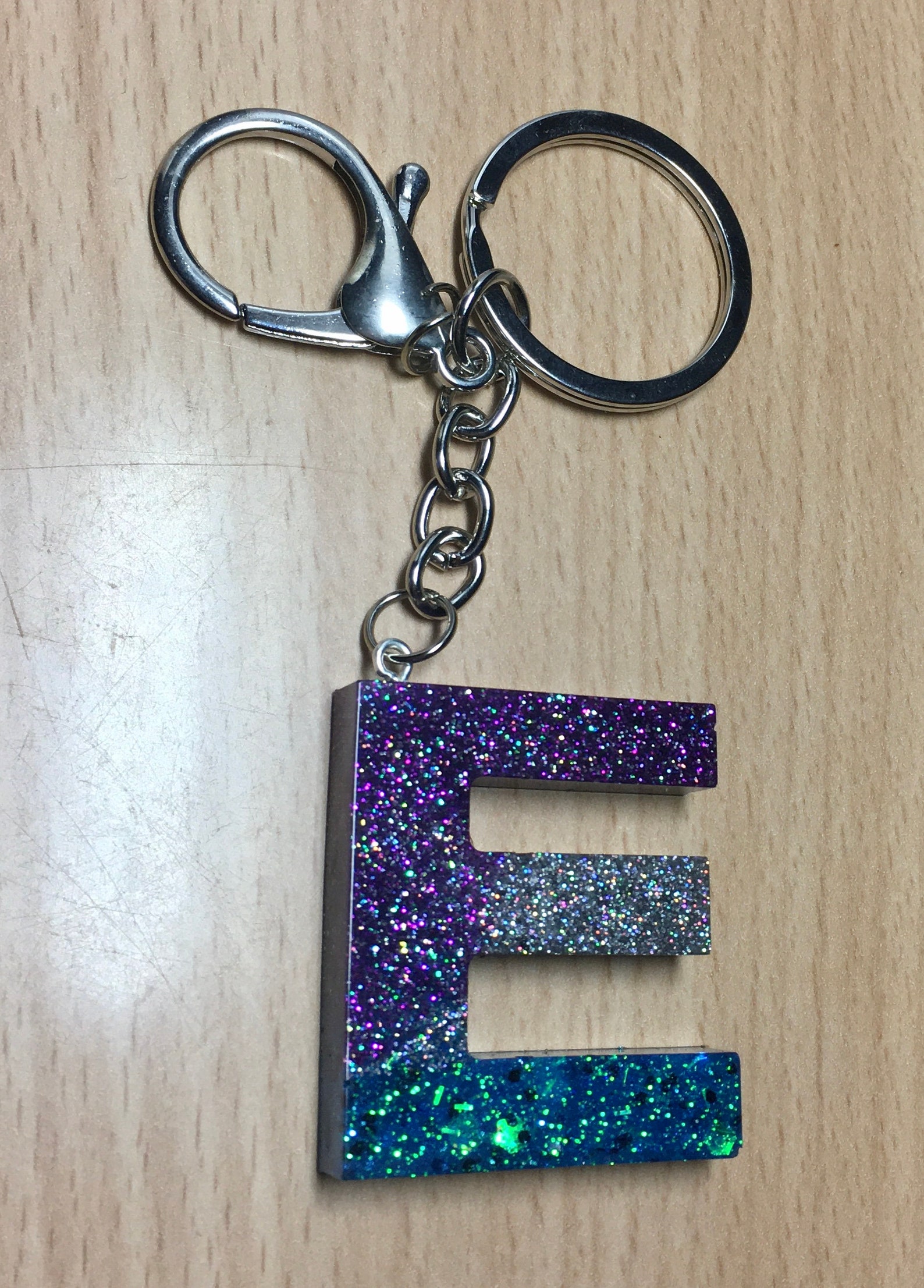 Handmade Galaxy Themed Personalised Resin Keyrings - Etsy
