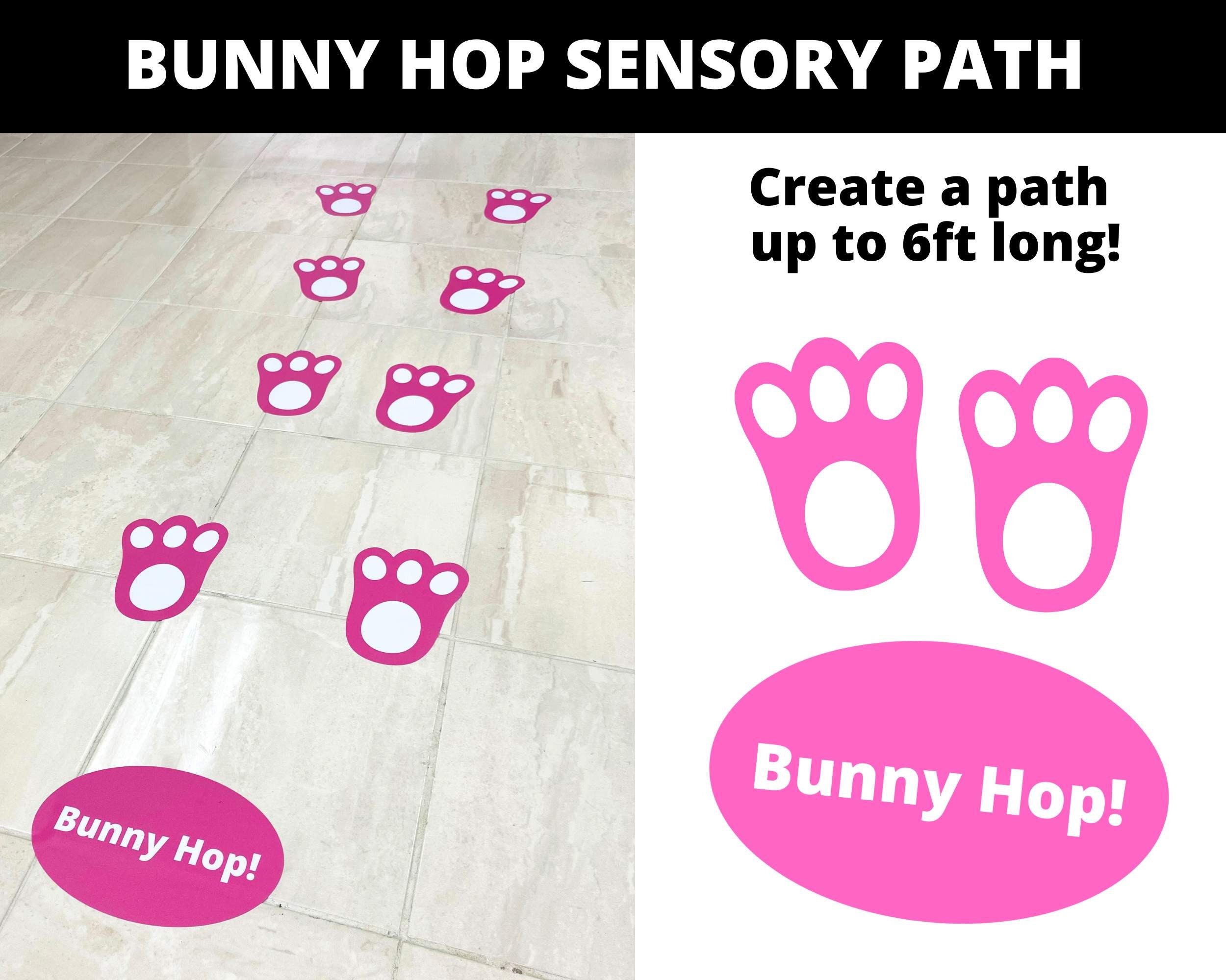 Sensory Floor Path Bunny Hop Decals Sensory Floor Decal - Etsy